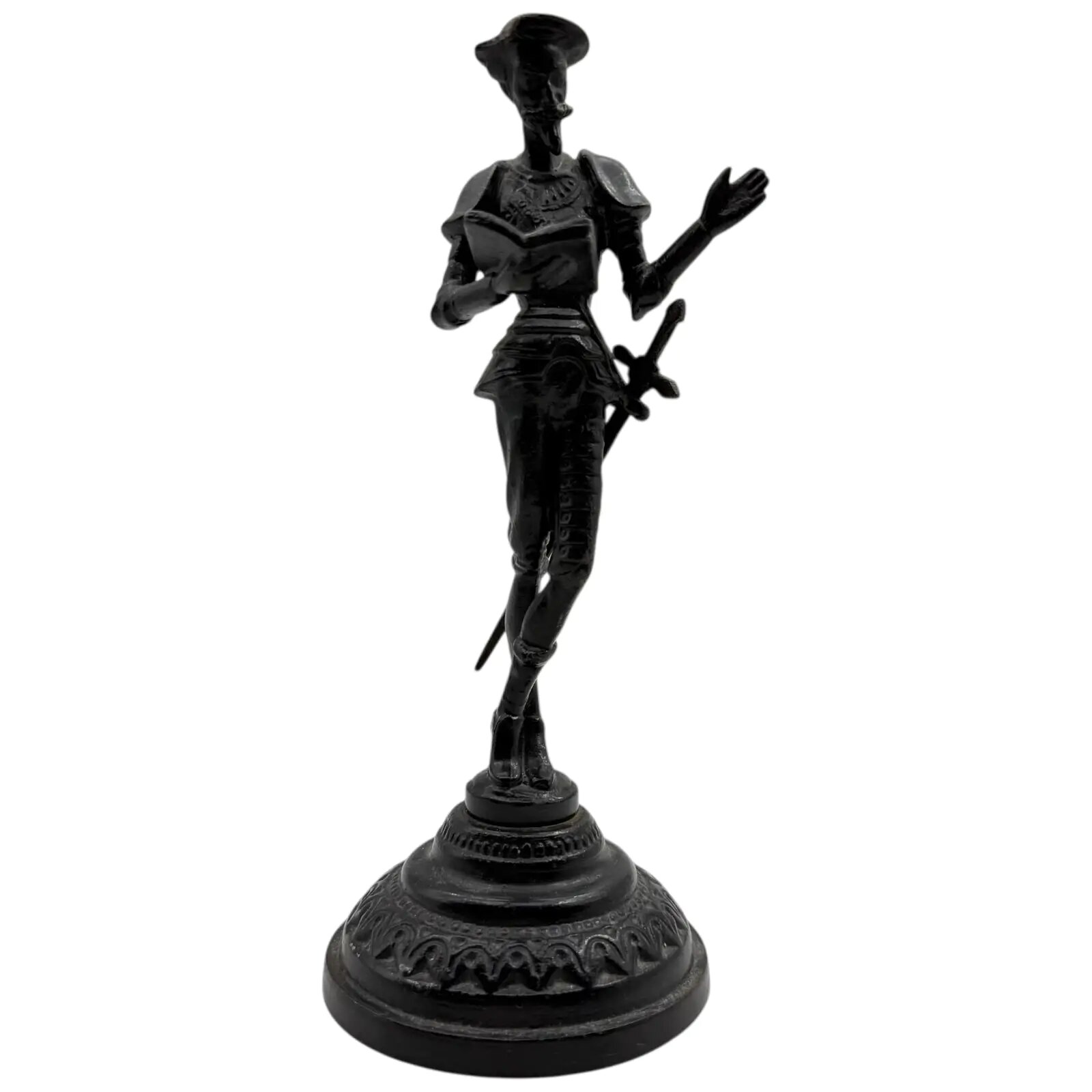 Чугунная скульптура "Дон Кихот" (м/р) 1981 г. Неизв. автор по модели Ж. - Л. Готье, Касли, СССР