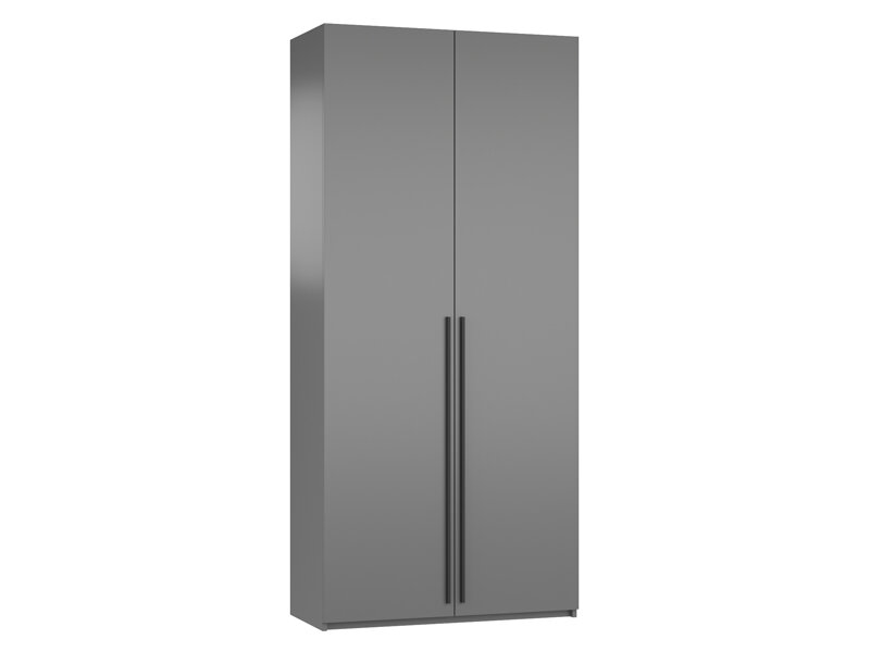 Шкаф распашной для одежды "Лорена Пакс" 90х200х52 Серый графит