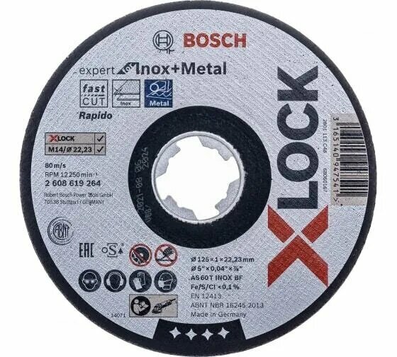 Bosch Круг отрезной 125 x 1 x 22.23
