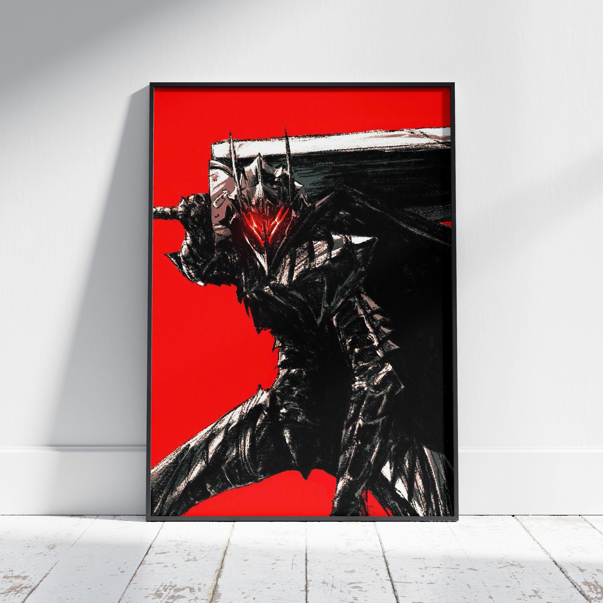 Плакат на стену для интерьера Берсерк (Гатс 1) - Постер по аниме формата А3 (30х42 см)