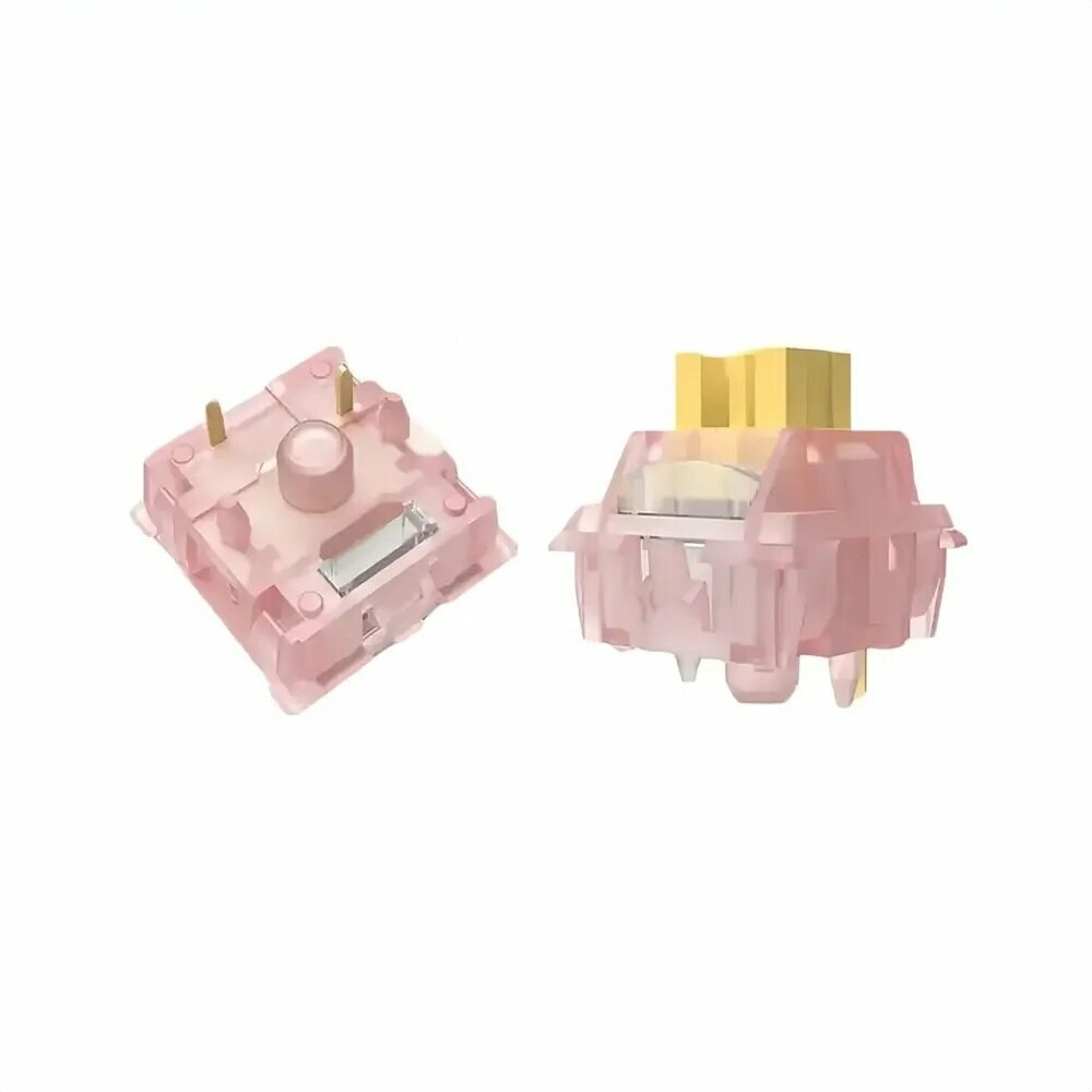 Свитчи Outemu Silent Peach V3, бесшумные для механических клавиатур (45 штук)