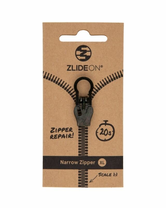Бегунок для молнии ZlideOn Narrow Zipper XL 8C-1 (Black)