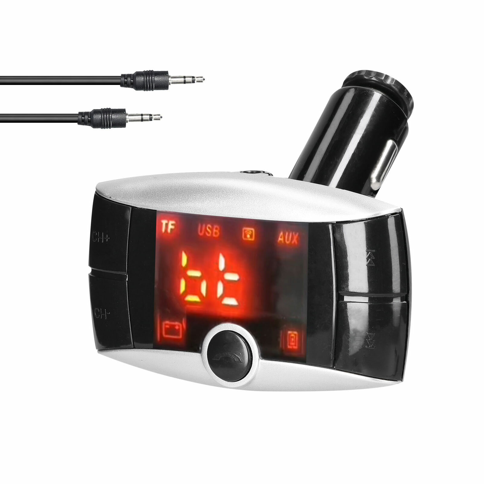 Модуль MP3 для автомобиля с Bluetooth, беспроводной FM-трансмиттер, аудио-музыкальный стереосистема, двойной USB-зарядка для автомобиля с LCD-дисплеем, поддержка ручного звонка, USB-флеш-накопитель, черный цвет, пластик, рабочее напряжение 12-24V,