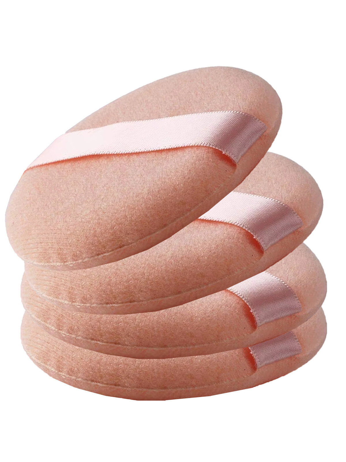 Спонж для макияжа с держателем, диаметр 5.8 см, материал - латекс, 4 шт