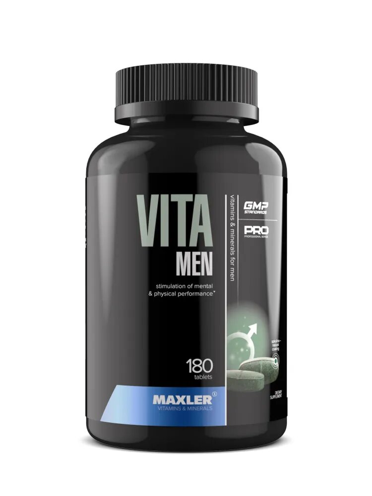 Витамины для мужчин комплекс в таблетках Maxler VitaMen 180 шт. (1 банка)