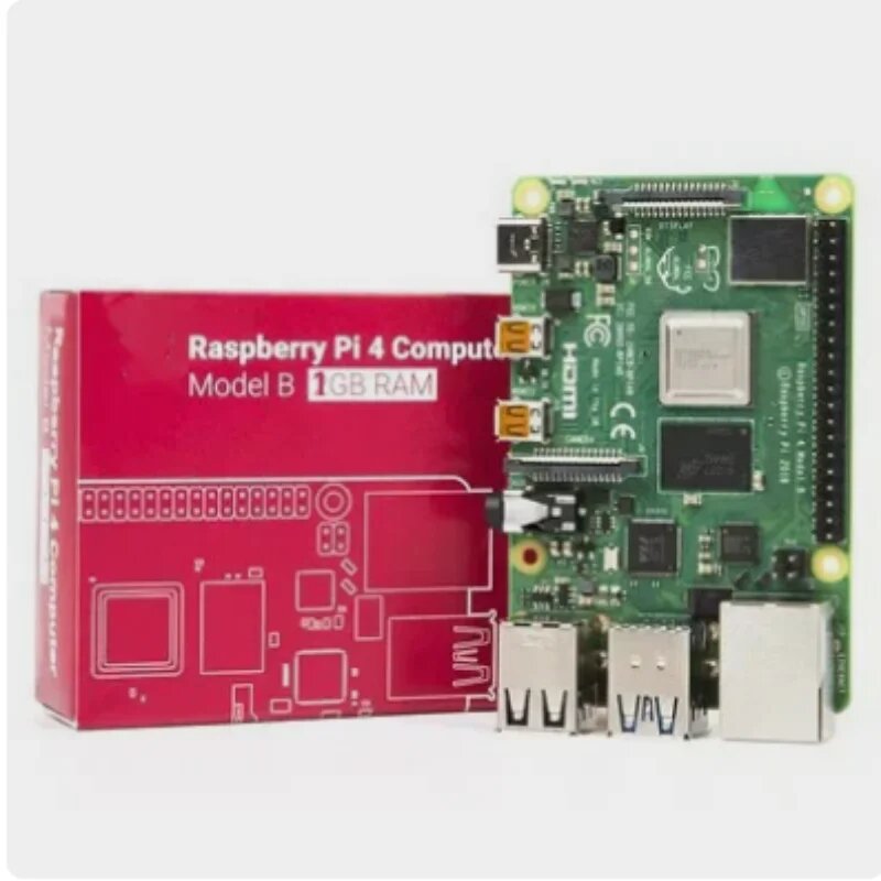 Оригинальный Raspberry Pi 4 Model B 1 ГБ/2 ГБ/4 ГБ/8 ГБ ОЗУ 64-битный четырехъядерный процессор 1,5 ГГц, поддерживает Wi-Fi Bluetooth 5.0