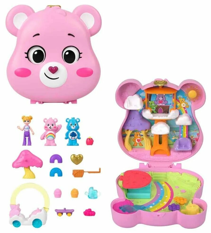 Polly Pocket Care Bears Компактный игровой набор JCC14