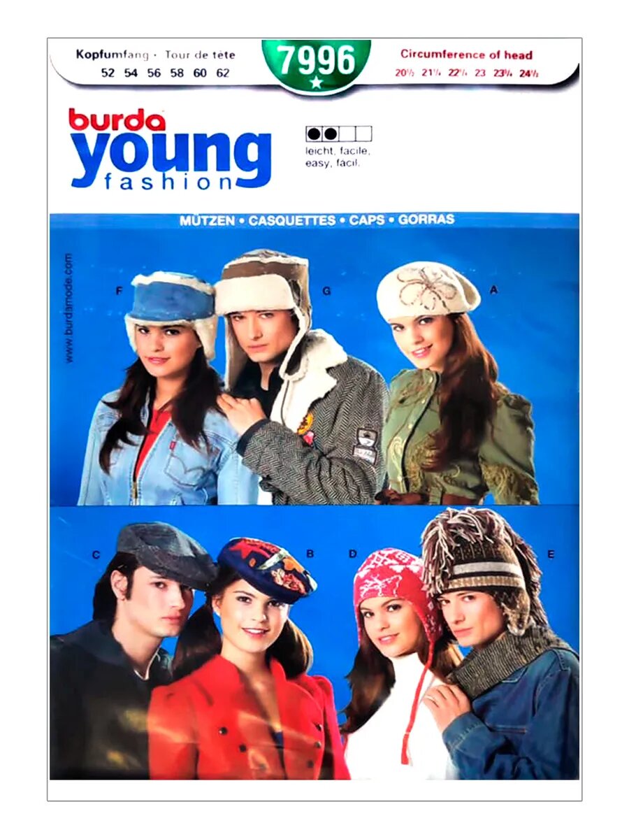 Выкройка Головные уборы