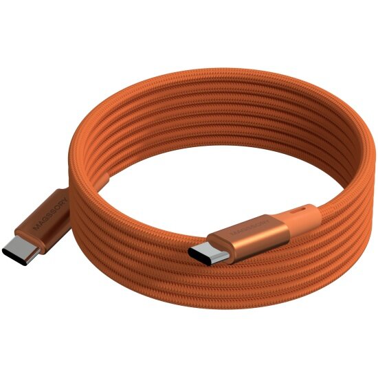 Кабель Magssory USB-C - USB-C, 60Вт 1.2м, оранжевый(CBL001or)