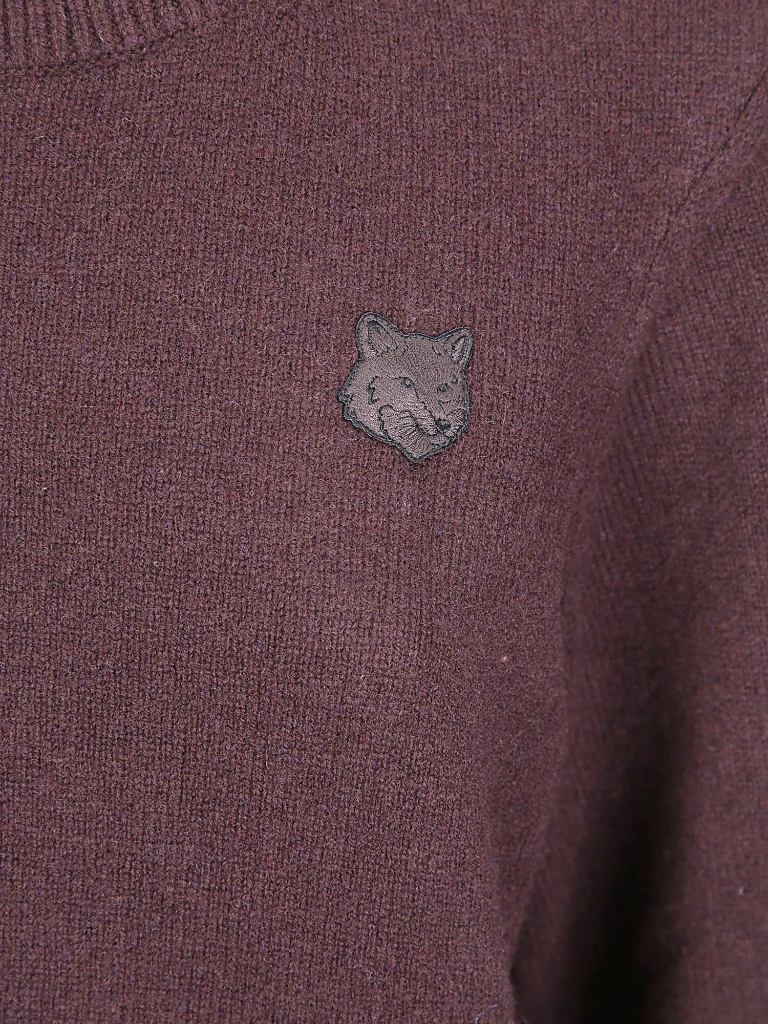 Свитер Maison Kitsune Fox Head sweater, размер 46, , purple — фото 1