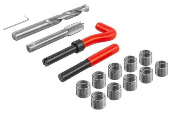 Набор для восстановления резьбы Thorvik TRIS14125, M14x1.25, 15 предметов