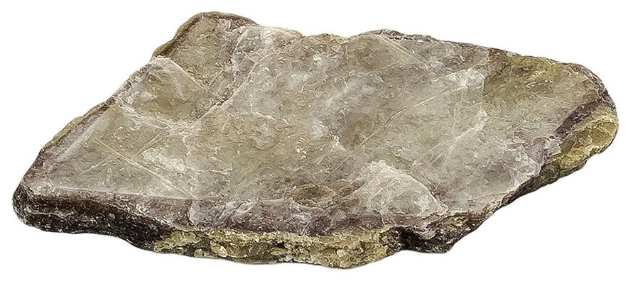 Минерал в коллекцию, Лепидолит в мусковите, размер 70х39х5 мм, вес 20 гр, месторождение Бразилия, минерал в коллекцию