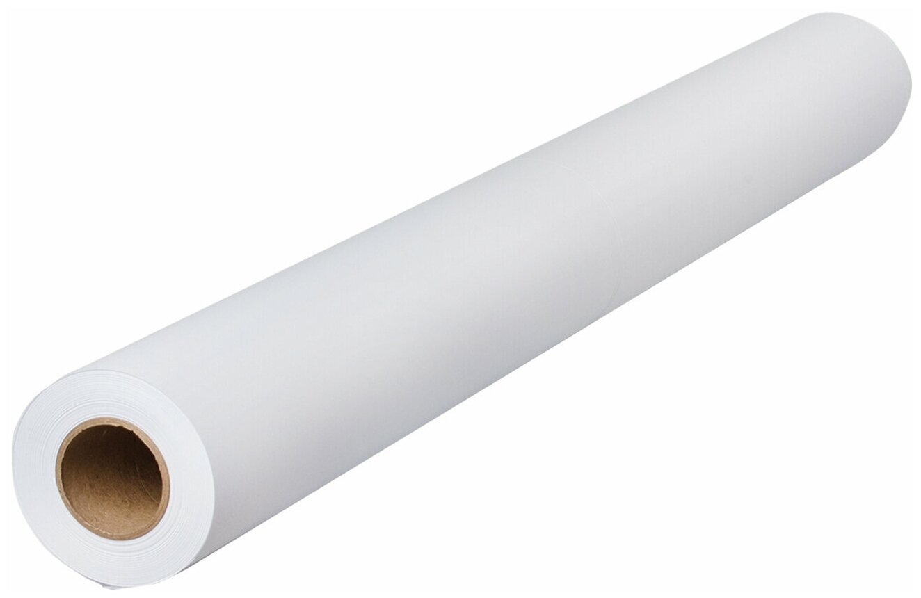 Бумага широкоформатная рулон для плоттера 914 мм х 45 м х втулка 50,8 мм, 80 г/м2, белизна CIE 146%, BRAUBERG, 114182