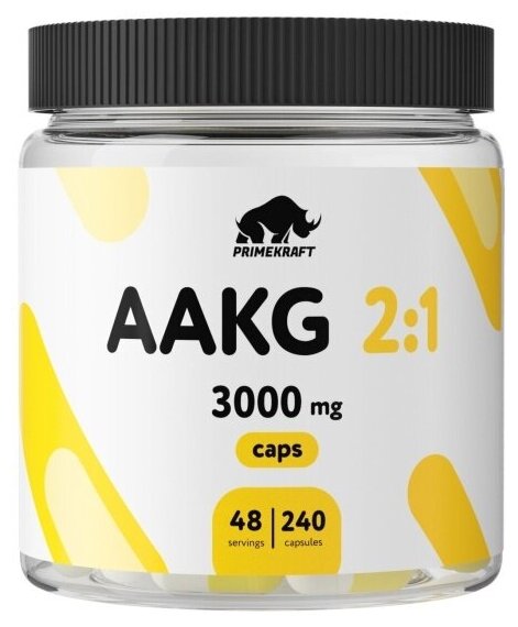Аминокислоты Prime Kraft спдпп AAKG 2:1 240 капсул