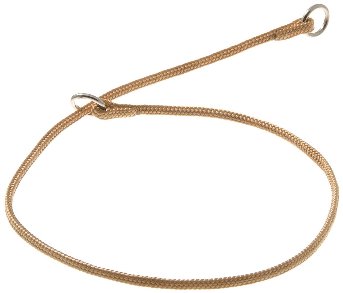 Ошейник-удавка для собак ZooOne с 2-я кольцами круглый 3мм*45см (золотой) 76-2202