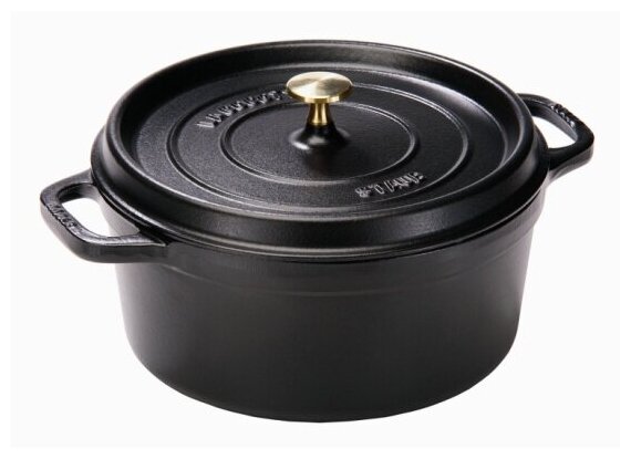 Кокот Staub круглый, 26 см, 5,2 л, черный