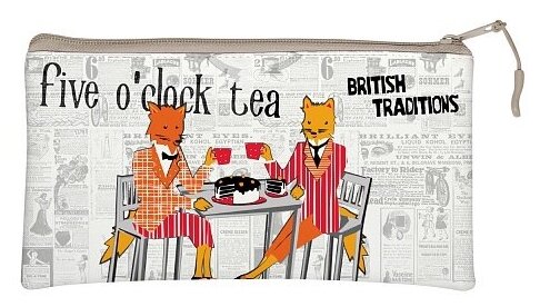 Папка на молнии Bruno Visconti "FIVE O'CLOCK", Ф. А6. 23 х 12 СМ