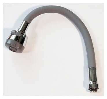 Излив гибкий SEYRON 3/4" 2512, насадка-аэратор/душ, серый