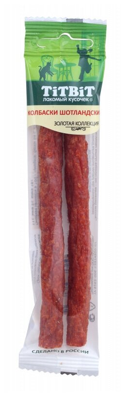Титбит Колбаски Шотландские для кошек Золотая коллекция, 20гр*28шт