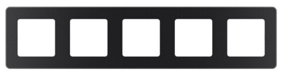Рамка Legrand INSPIRIA 5 постов, антрацит