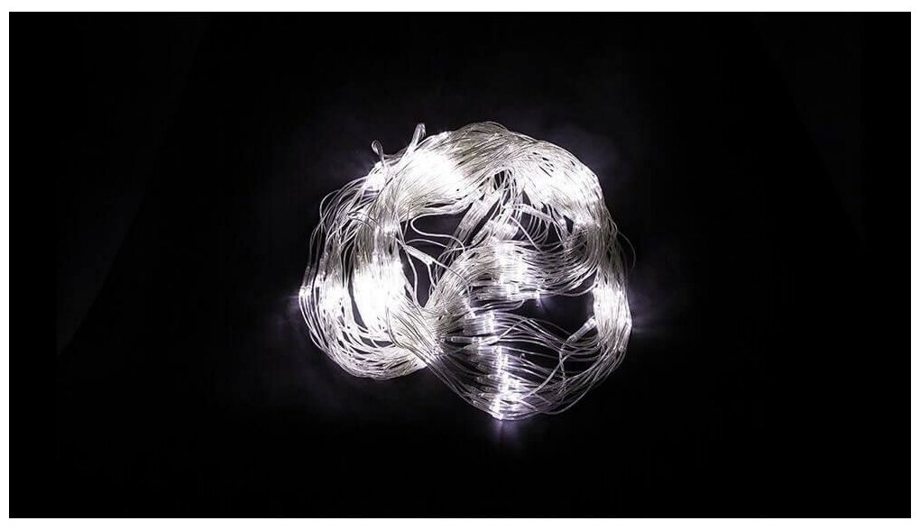Светодиодная гирлянда Feron Сеть 1,5х1,5м 160LED холодный белый с мерцанием CL70 32356