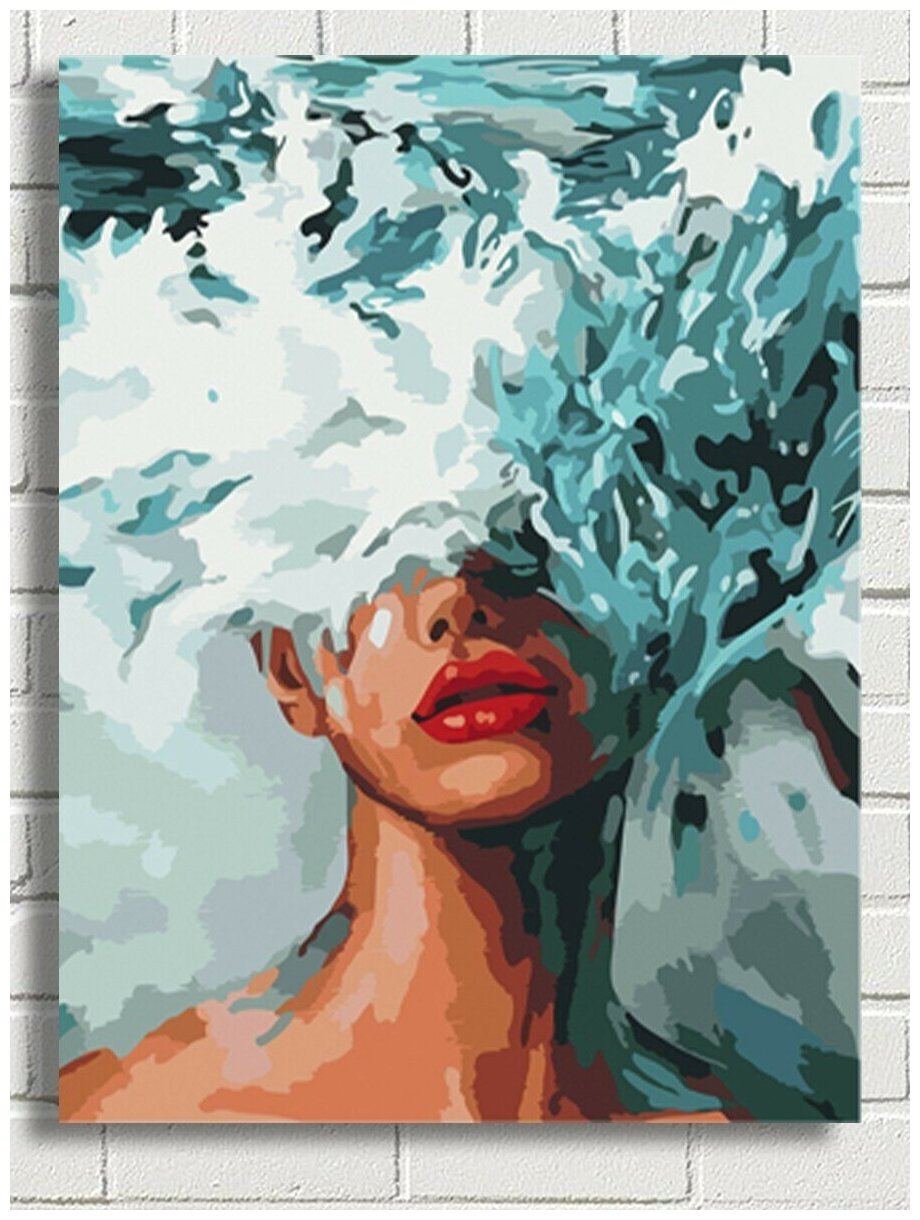 Картина по номерам на холсте Море во мне (Девушка, абстракция) - 9046 В 30x40