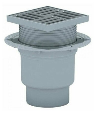 ANI TQ1712, Трап вертикальный с выпуском 110мм, с регулируемой решёткой из нержавеющей стали 15*15 см