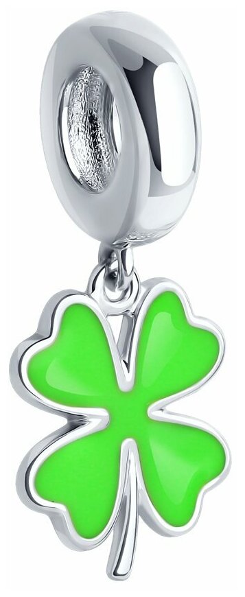 Подвеска, серебро, 925 проба, родирование, эмаль