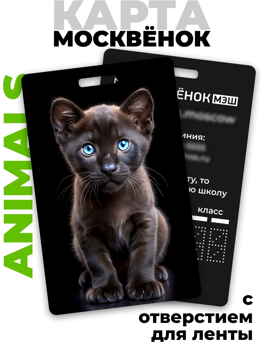 Карта Москвёнок ANIMALS №4