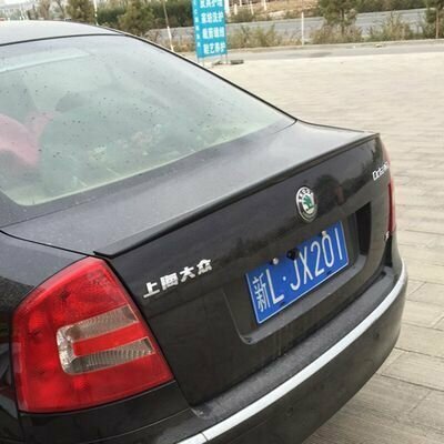 Cпойлер Шкода Октавия А5 Черный глянец Лип на багажник Skoda Octavia A5
