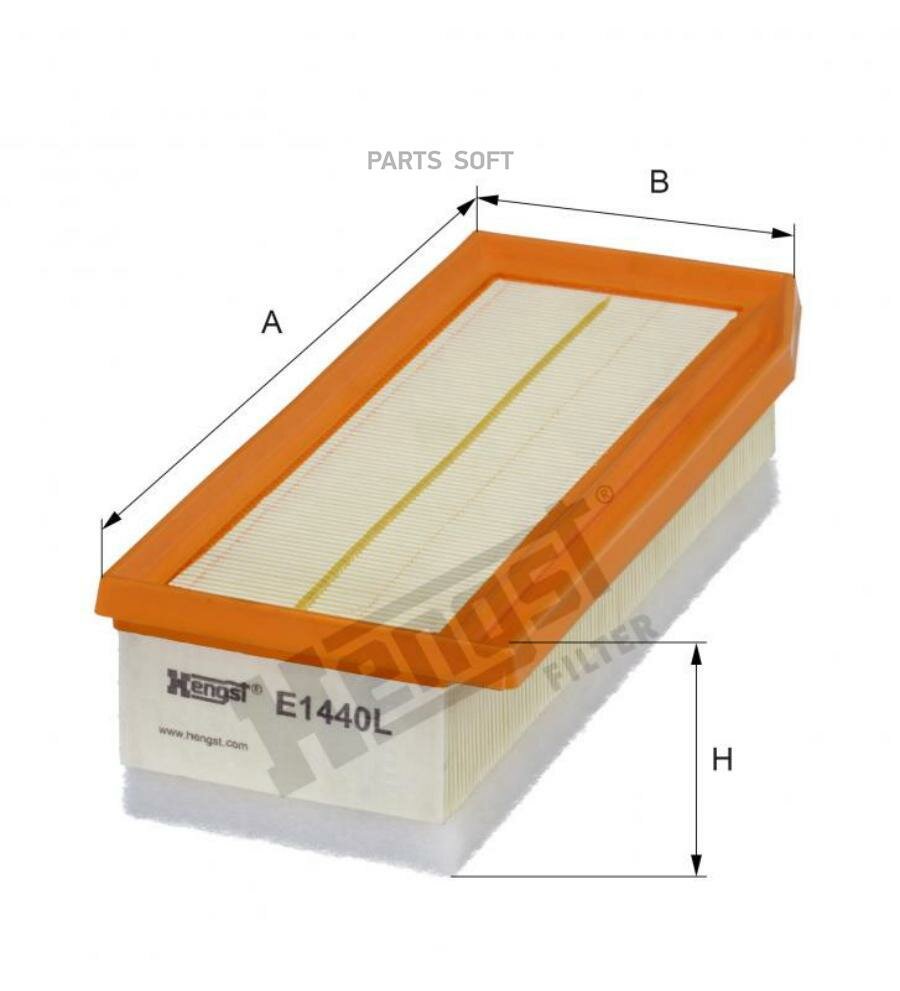 HENGST FILTER E1440L Фильтр воздушныйRENAULT Фильтр воздушныйLADA VESTA 1.6