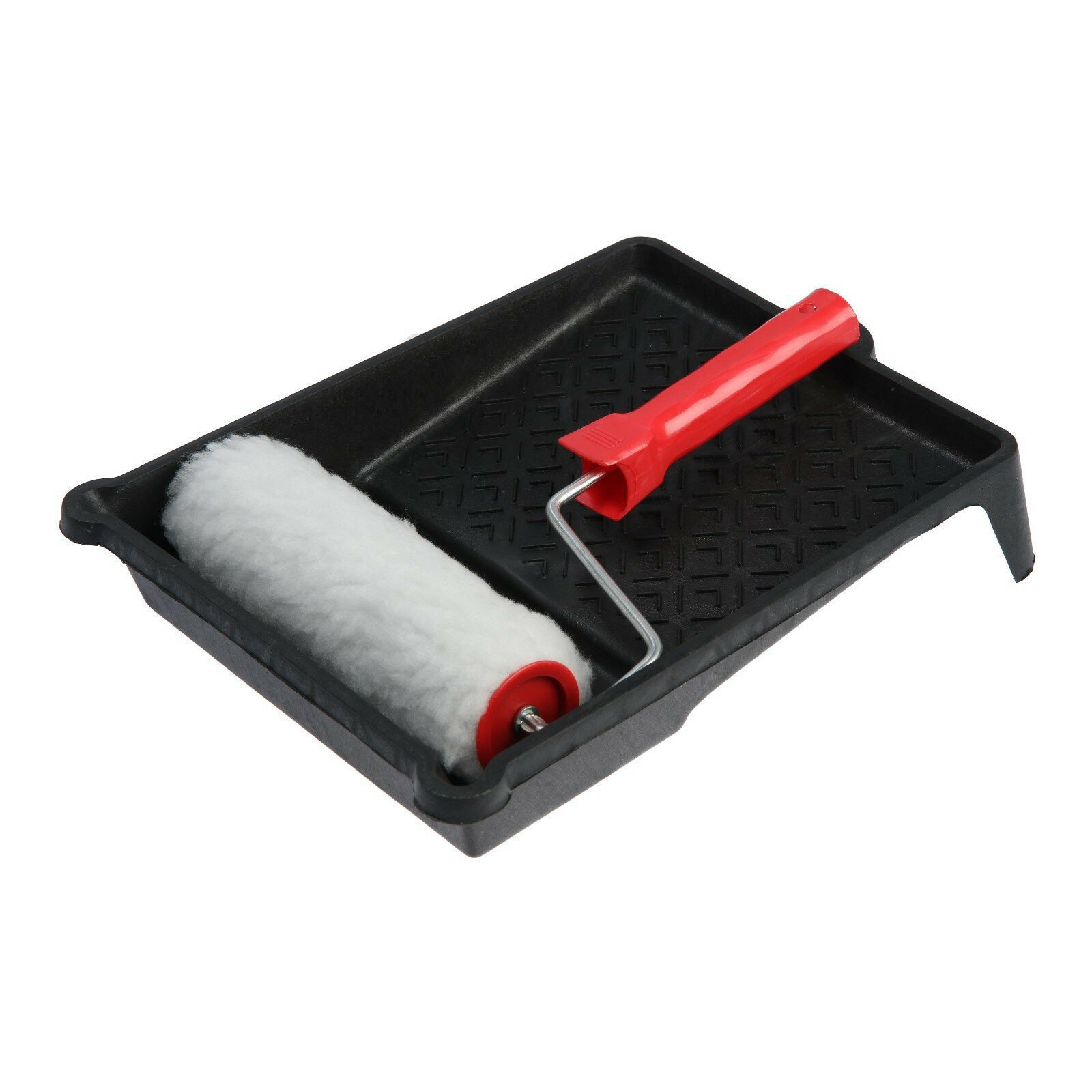 Набор малярный ЛОМ, валик искусственный мех, 180 мм, ванночка 250×320 мм