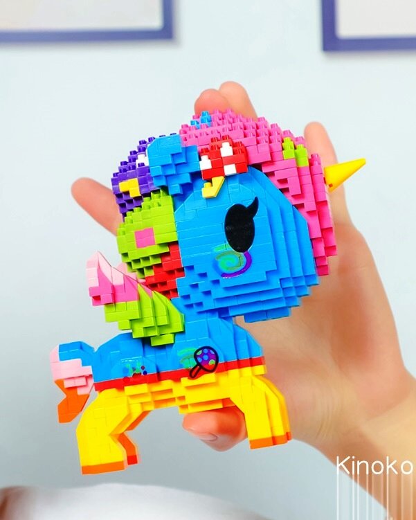 Конструктор 3D из миниблоков Balody Tokidoki Единорог Киноко грибочек 897 элементов - BA18200