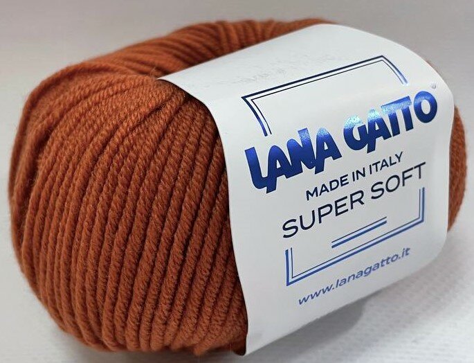 Пряжа Super soft - 9427 рыжий терракот