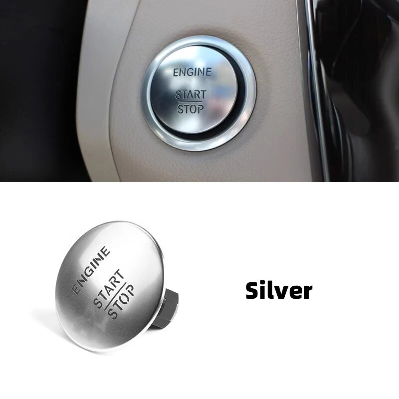 Кнопка Start/Stop двигателя Silver для Mercedes Benz