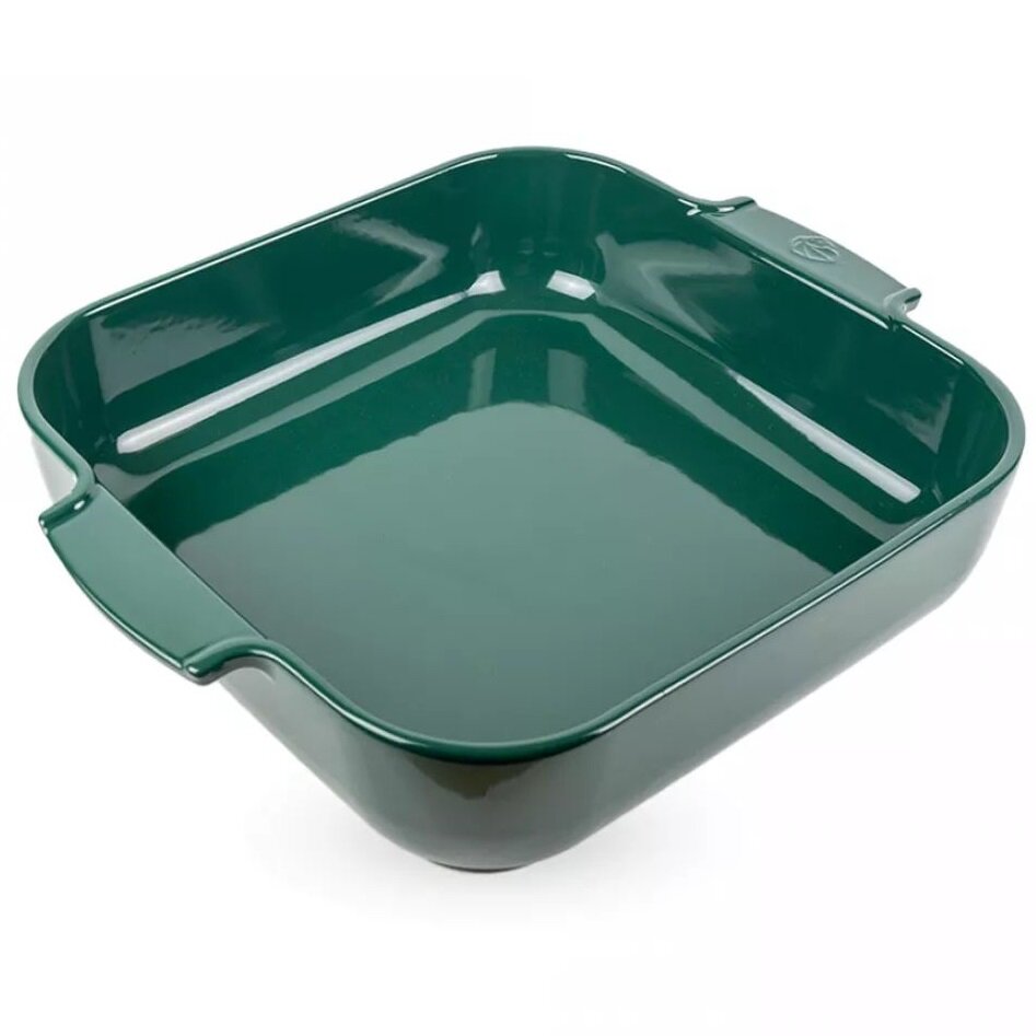 Форма для запекания Peugeot Appolia Plat four céramique carré vert forêt 62118