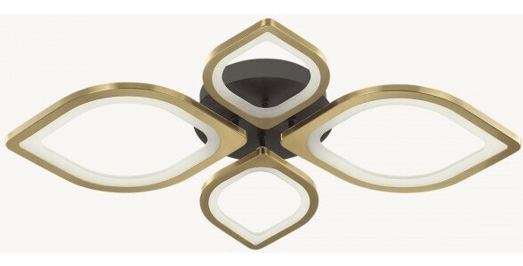 4580/99CL LEDIO LN21 021 черный, золотой Люстра потолочная LED 116W 3000-6000К 4102Лм 220V HONEY