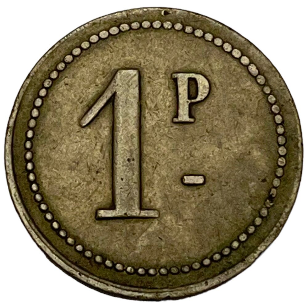 Испания, Барселона, токен 1 песета 1930-1940 гг.