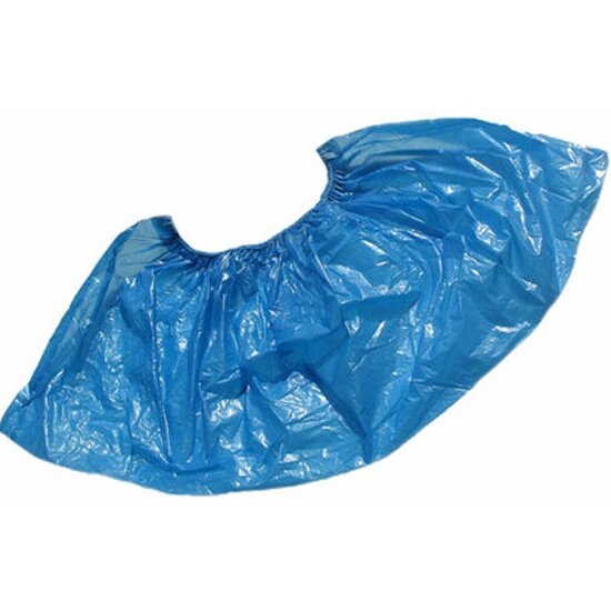 Бахилы Meridian особо прочные, 6 грамм, синие, комплект 100 штук (50 пар), 40х15 см, 55 мкм