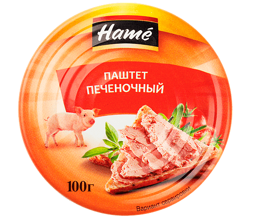 Упаковка из 16 штук Паштет "Hame" печеночный 100г