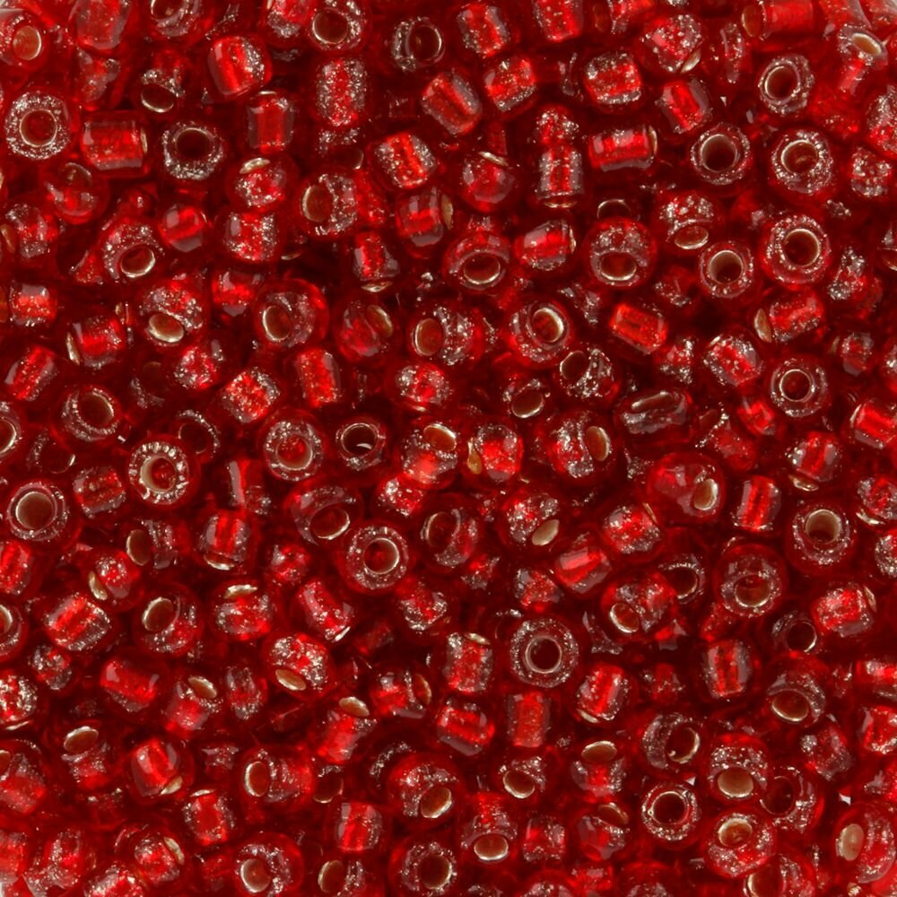 Бисер "Zlatka" GR 11/0 (0021-0056) 10 шт 10 г №0025B красный