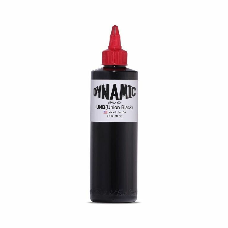 Черная тату краска Dynamic Ink Union Black Tattoo (8OZ - 240мл)