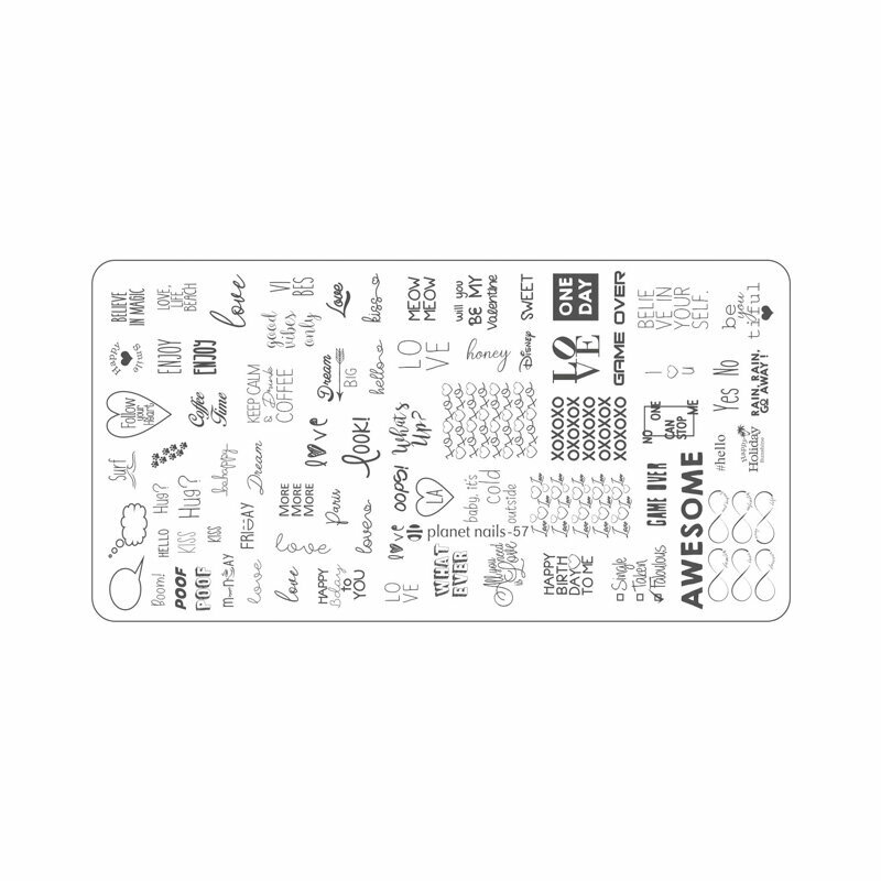 Пластина для стемпинга Planet nails №57 арт.23088/57