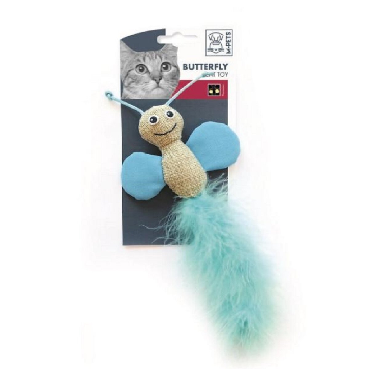 M-PETS Игрушка для кошек бабочка 25*10*2см 20600899