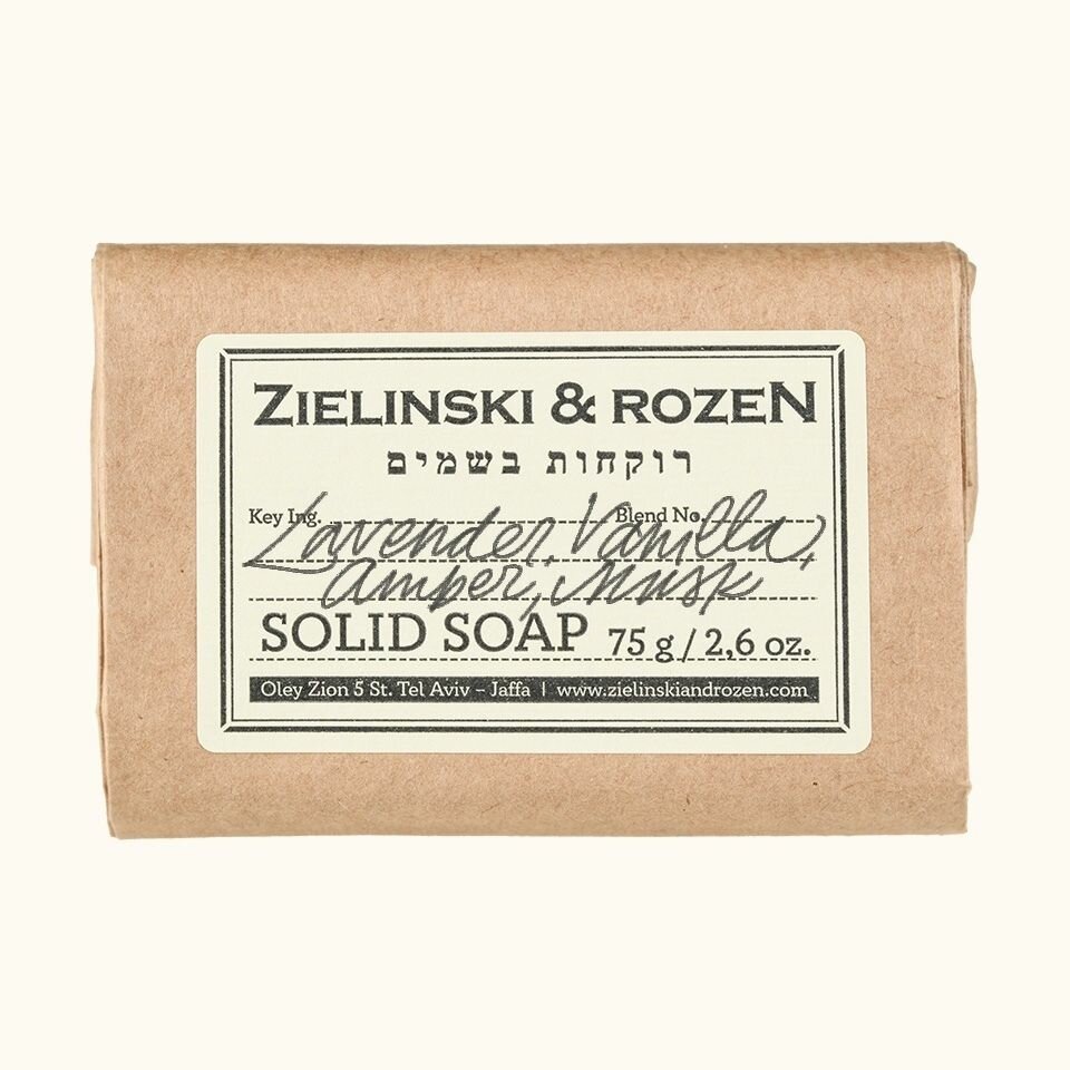 Zielinski & Rozen Твердое мыло Лаванда, Ваниль, Амбра, Мускус (75гр)