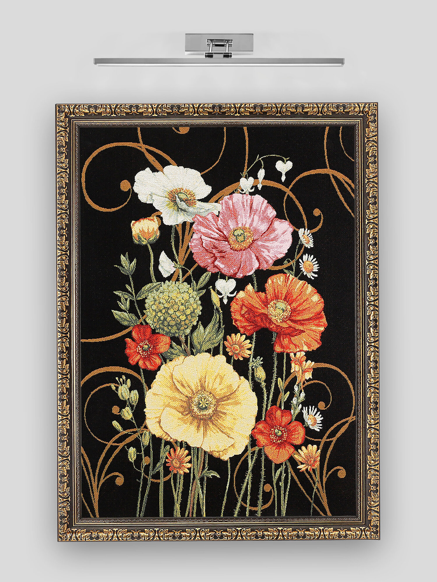 Картина на стену Магазин гобеленов "Маки " 55*75 гобеленовая, гобелен, интерьерная