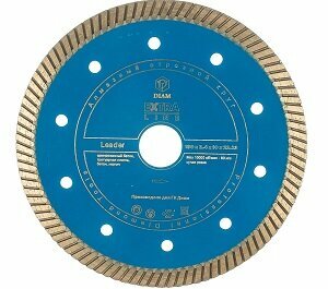 Круг алмазный Diam Turbo Leader (голубой) 150 х 22,23 мм