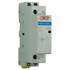 Модульный контактор КМ63/2P 20A 2НО 1мод. Энергия