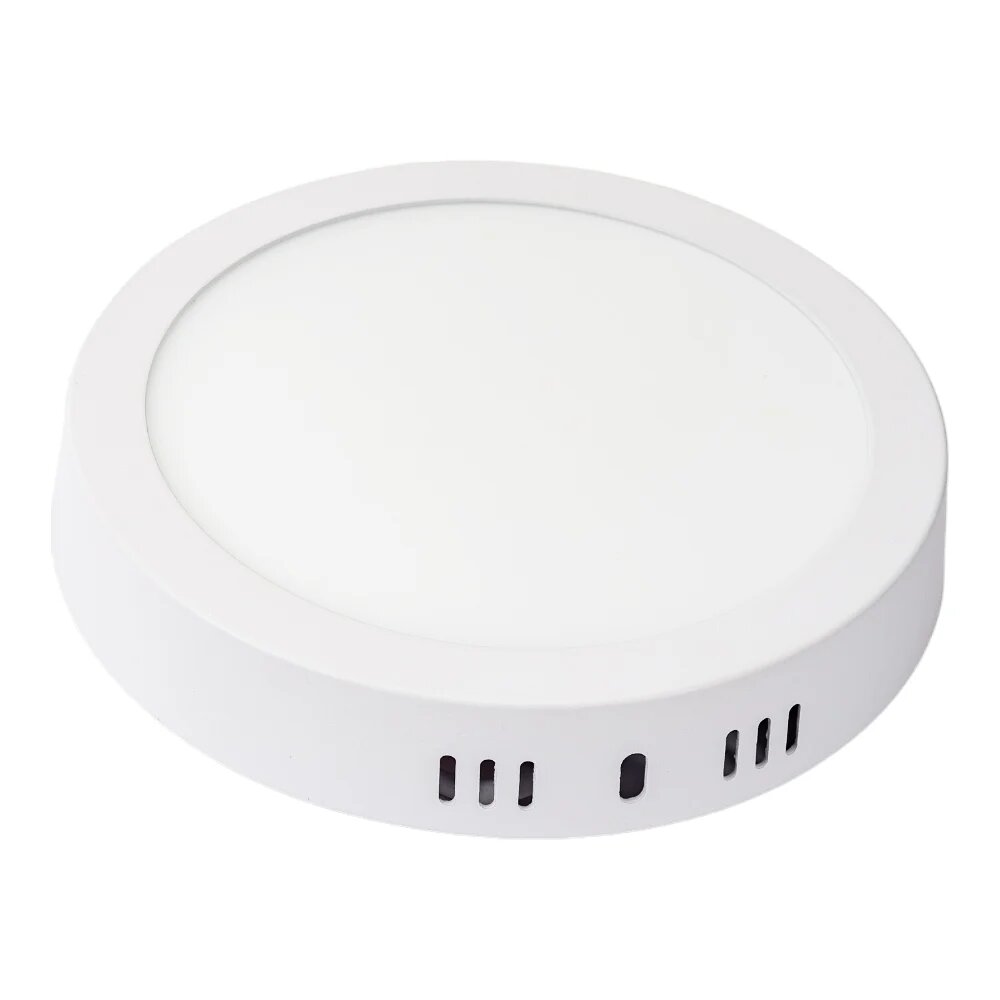 Накладной круглый даунлайт с драйвером Ecola LED downlight 12W 220V 4200K 160x32 DRSV12ELC