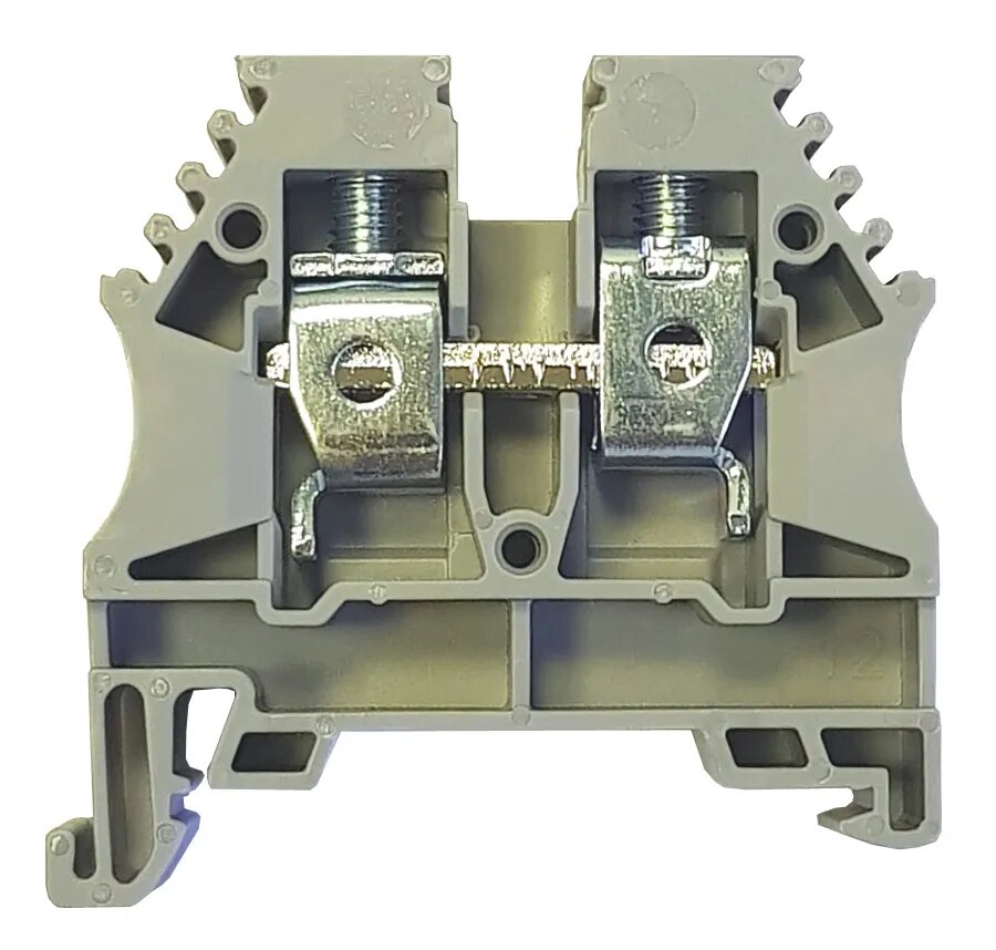 Клеммник винтовой на DIN-рейку 6 мм2 AVK 6 (серый) Klemsan 304140